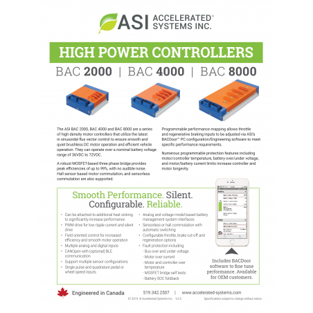 ASI BAC 4000 Controller for Electric Vehicles